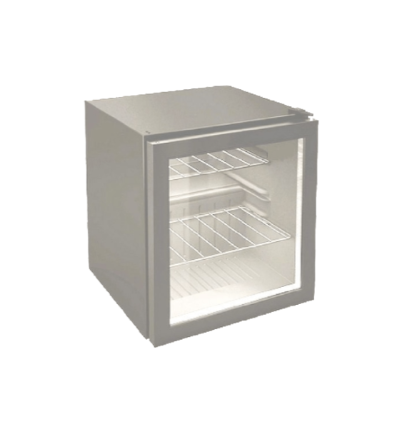 Bancool Mini Refrigerator, 1 Glass Door, Model 55 - Gray - Summer Echo