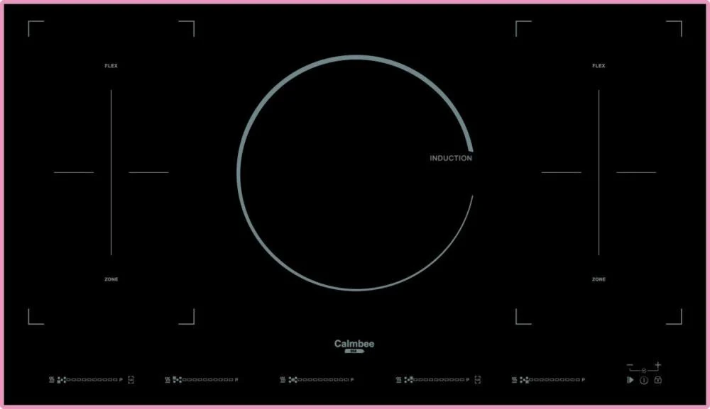 CALMBEE 90cm Electric Induction Hob with 5 Cooking Zones - Summer Echo